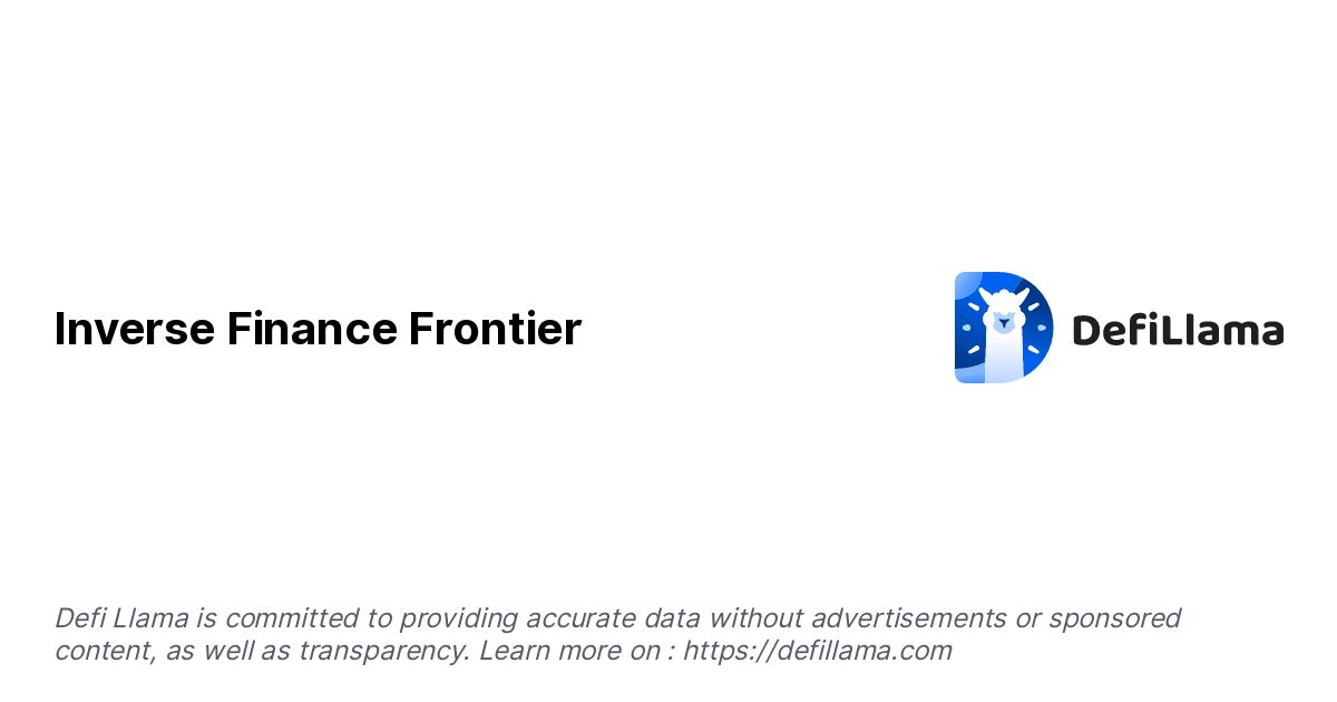 Inverse Finance Frontier - DefiLlama
