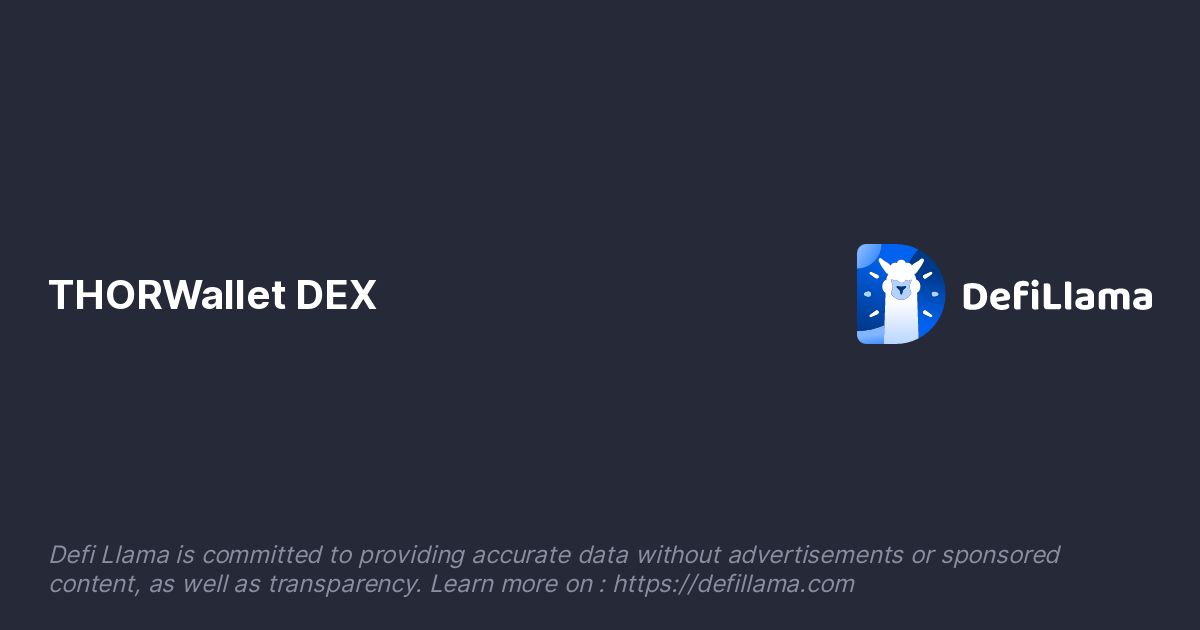 THORWallet DEX - DefiLlama