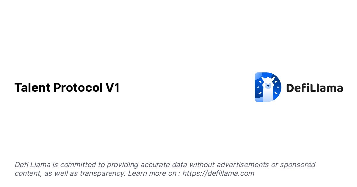 Talent Protocol V1 - DefiLlama